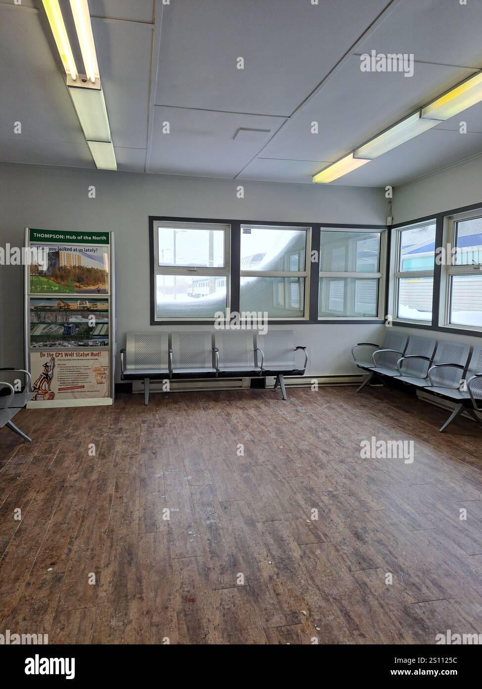 Inside the train station in Thompson, Manitoba, Canada Stock Photo - Alamy