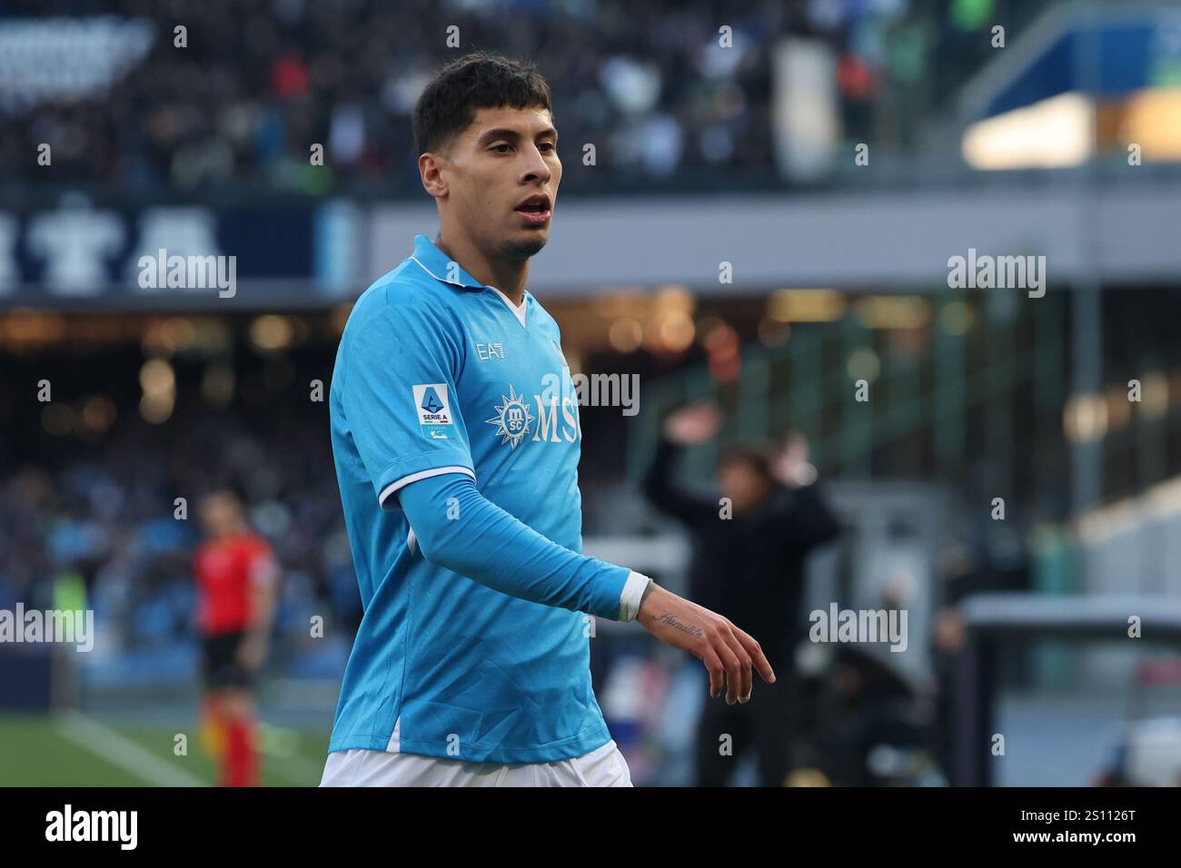 Napoli, Italia. 29th Dec, 2024. Napoli's Mathias Olivera during the ...
