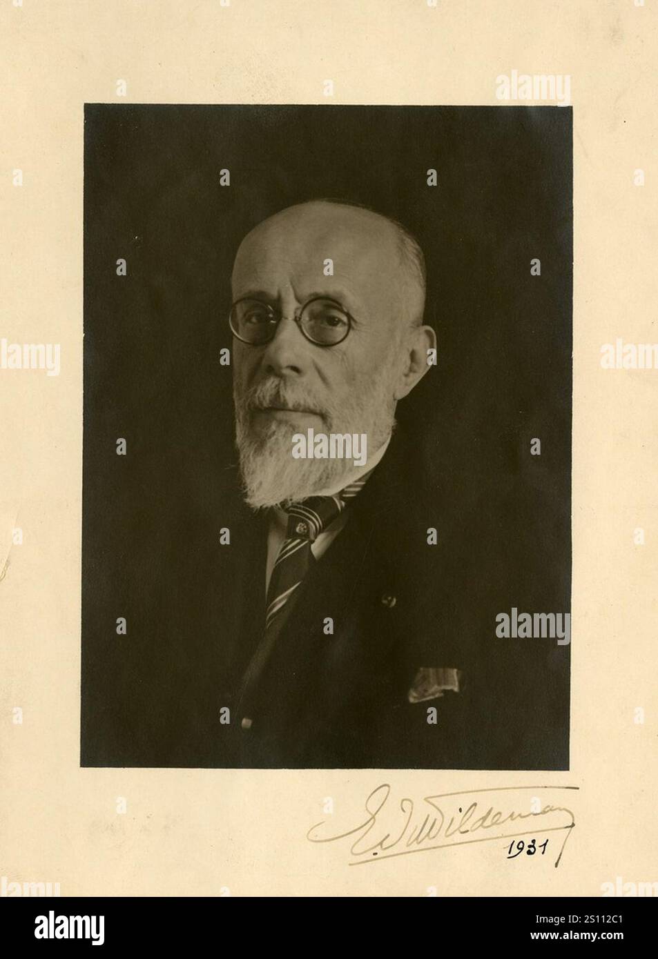 Emile de Wildeman 1931 Stock Photo - Alamy