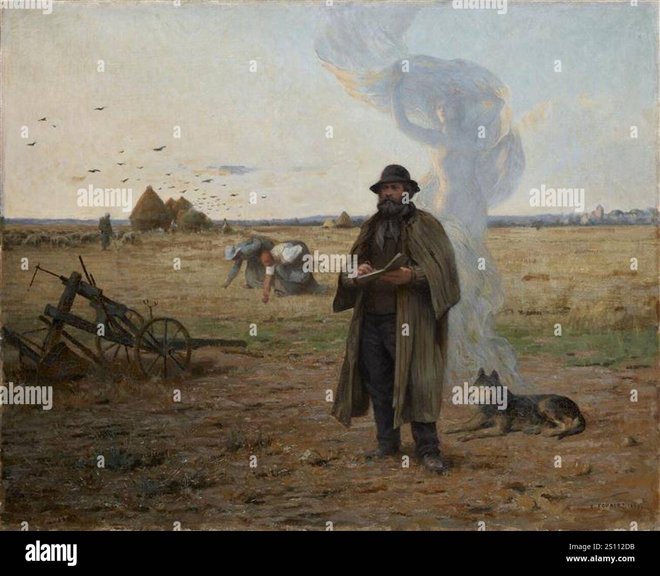 Emile Foubert--Hommage à Millet--1899--Bayeux Stock Photo - Alamy