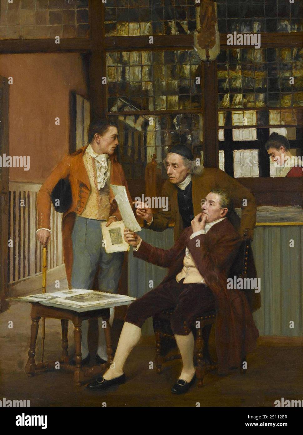 Emile Godding - The connoisseur Stock Photo - Alamy