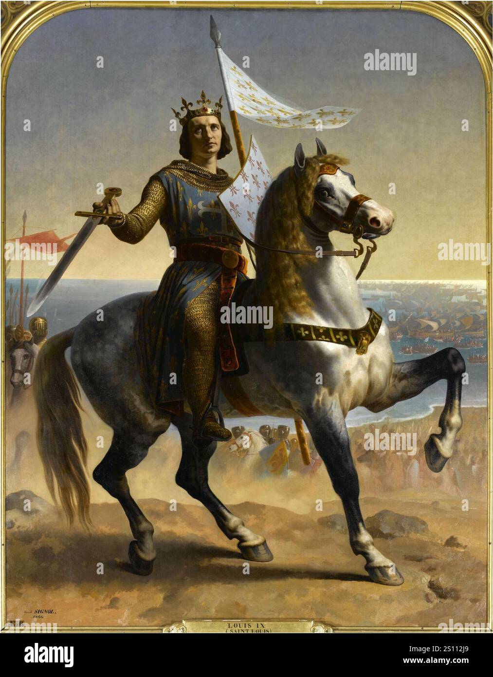 Emile Signol - Louis IX, dit Saint Louis, Roi de France (1215-1270 ...