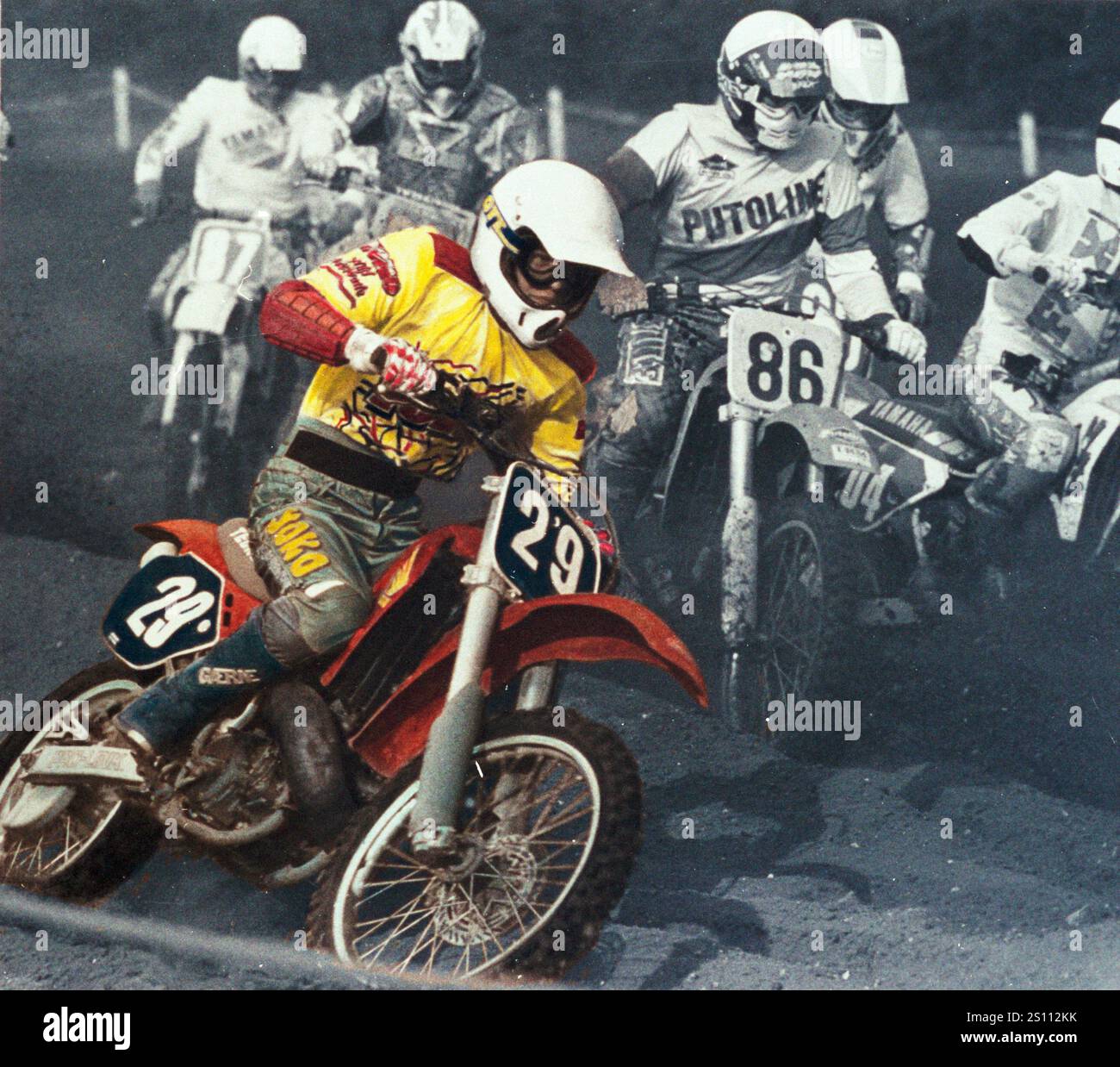Motocross Rally, 1980s Stock Photo - Alamy