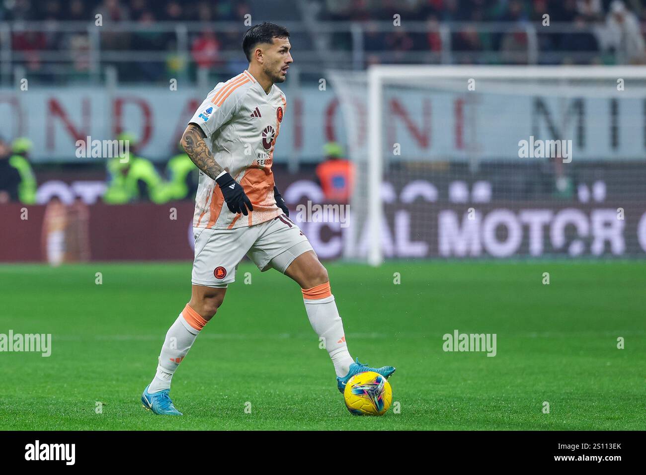 Milan, Italy. 29th Dec, 2024. Leandro Paredes of AS Roma seen in action ...