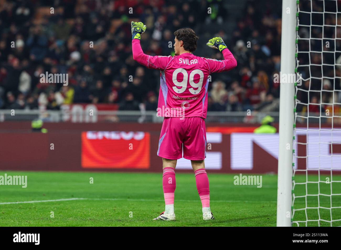 Milan, Italy. 29th Dec, 2024. Mile Svilar of AS Roma seen in action ...