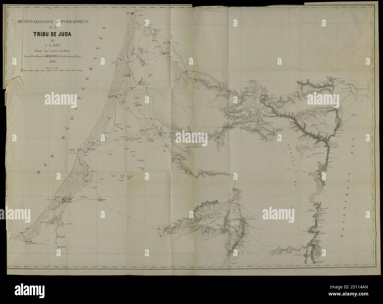 Emmanuel Guillaume-Rey, Reconaissance topographique de la Tribu de Juda ...