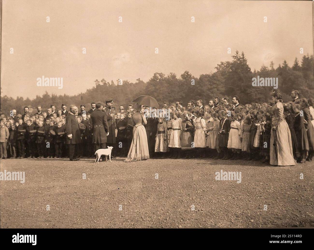 Emperor Alexander III and Empress Maria Fedorovna during a meeting with ...