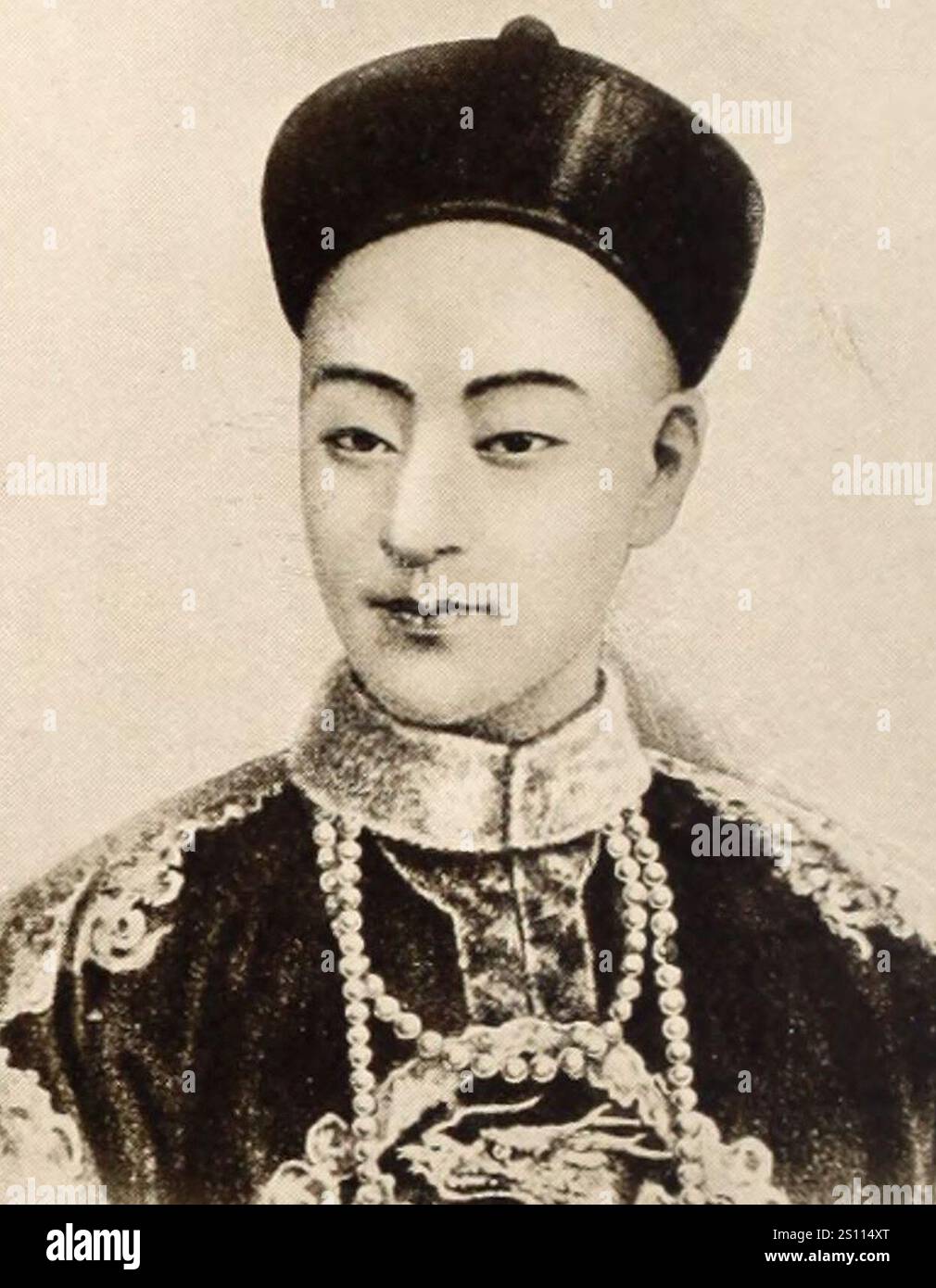 Emperor Guangxu in Ordinary Clothes (cropped Stock Photo - Alamy