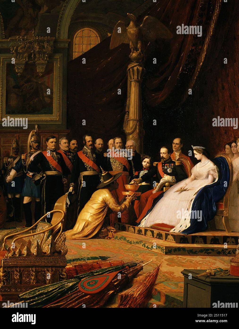 Emperor Napoléon III receiving the Siamese embassy Stock Photo - Alamy