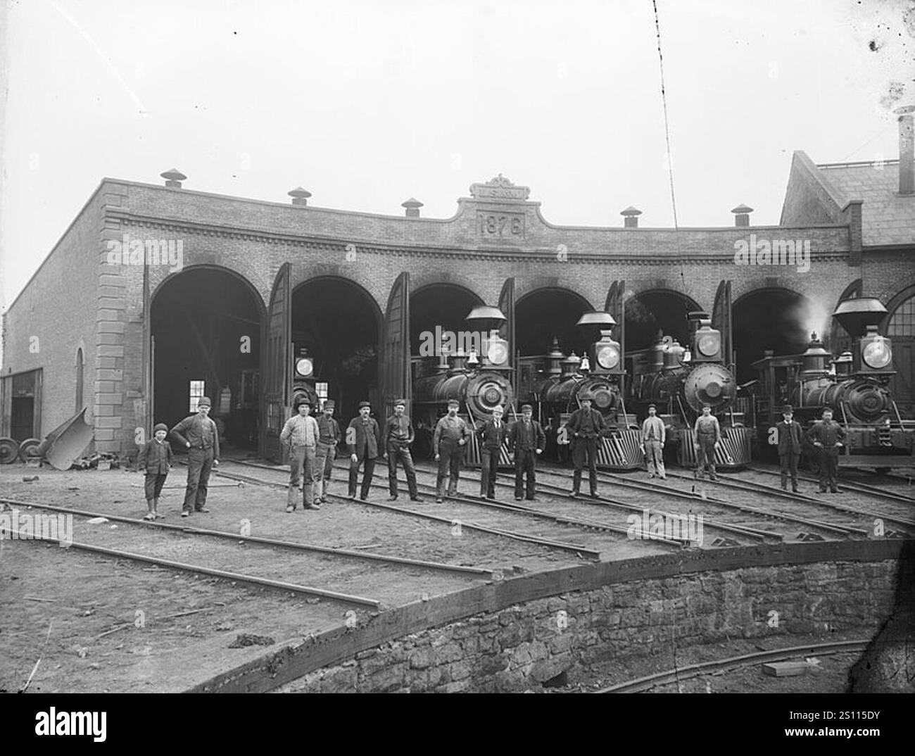 Historical roundhouse Black and White Stock Photos & Images - Alamy