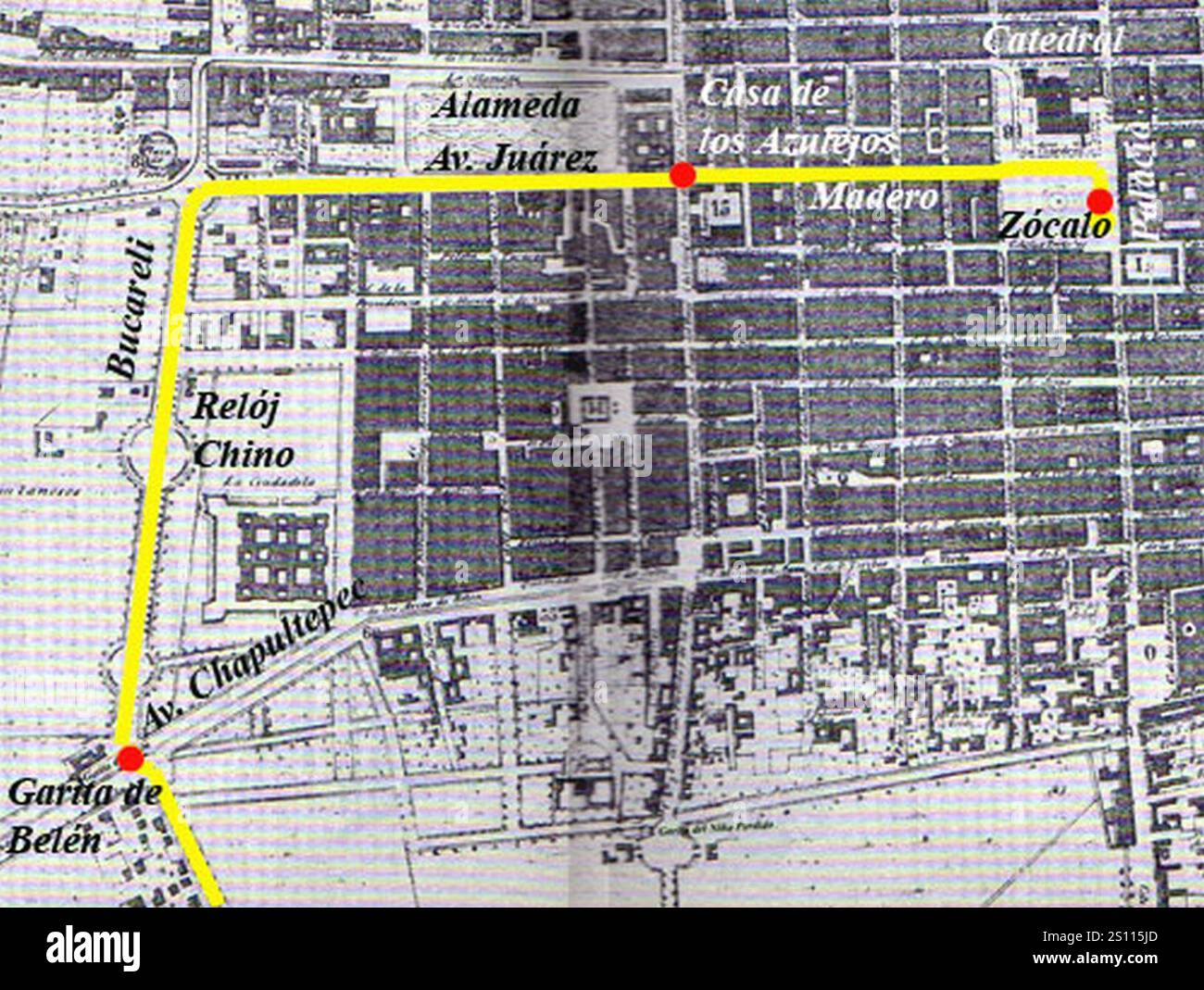 En este mapa se muestra en color amarillo la ruta triunfal del Ejército ...