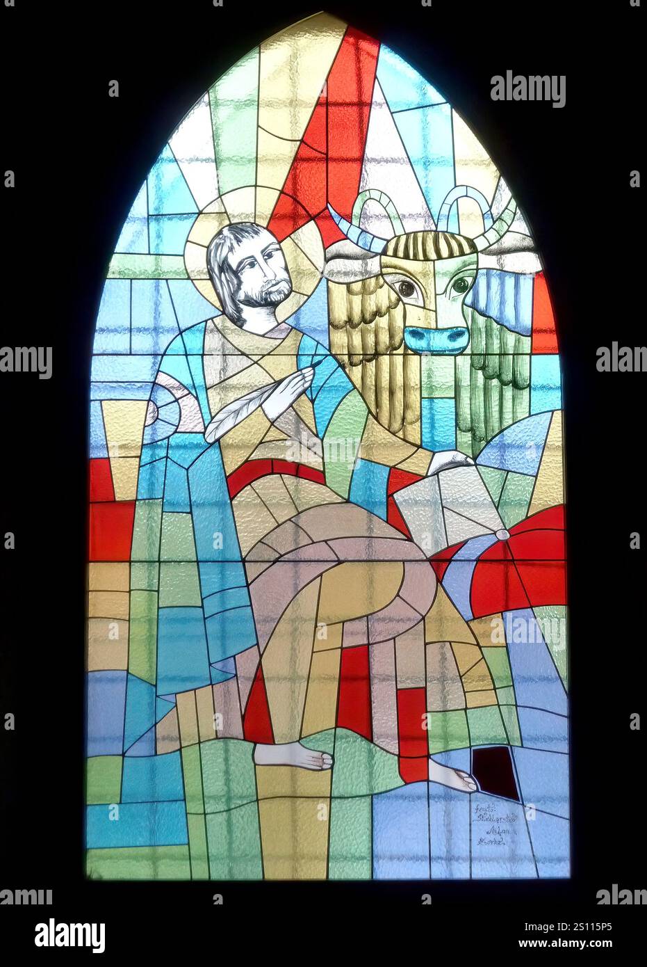 stained glass window, Maribor Cathedral of Saint John the Baptist ...