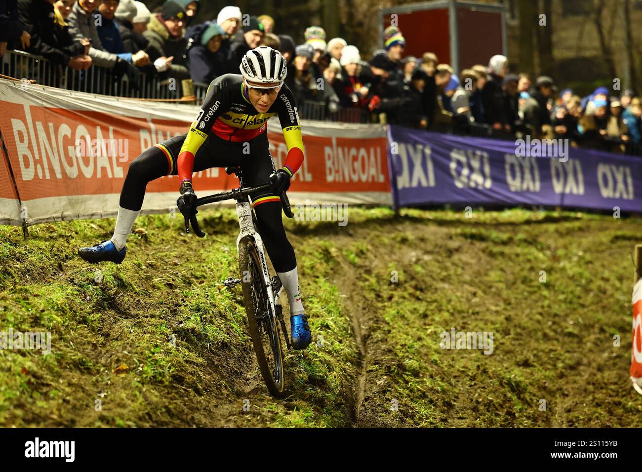 Diegem, Belgium. 30th Dec, 2024. Belgian Sanne Cant pictured in action ...