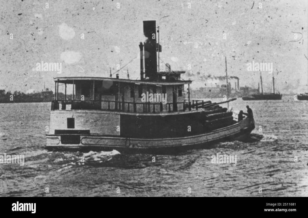 Energy steam barge Stock Photo - Alamy