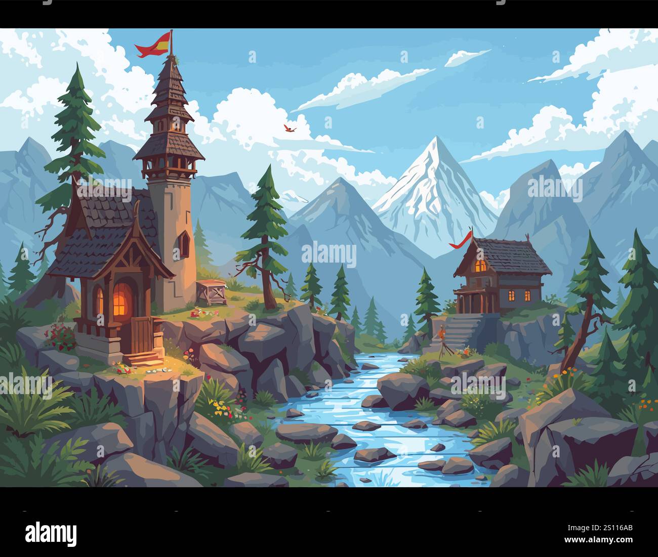 Elements of adventure in graphics style Stock Vector Image & Art - Alamy
