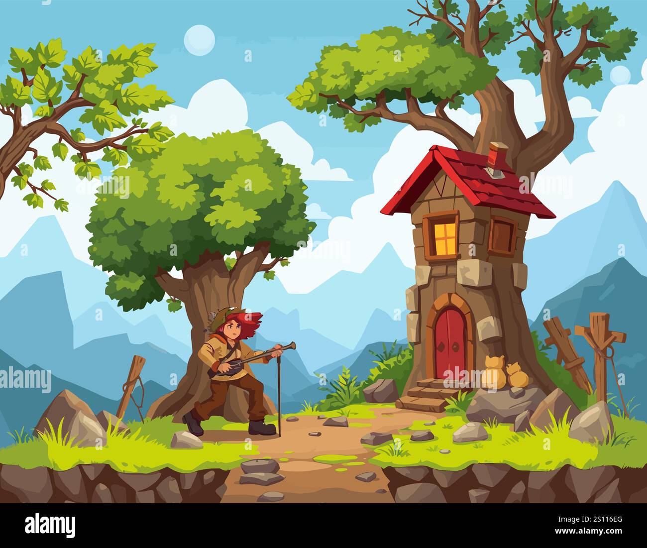 Elements of adventure in graphics style Stock Vector Image & Art - Alamy