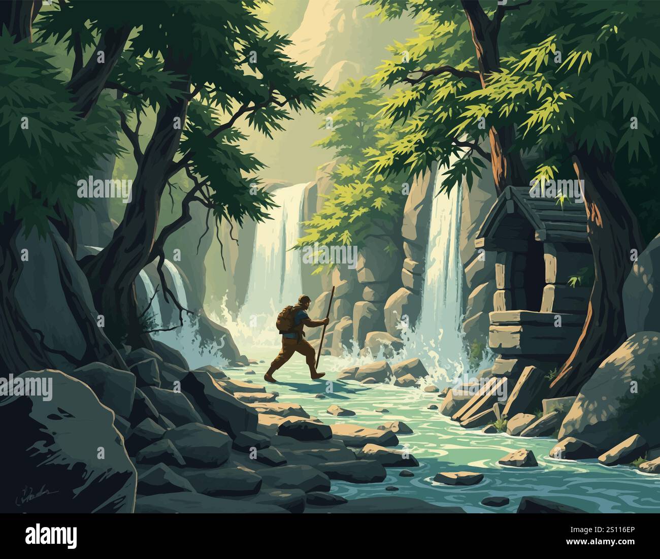Elements of adventure in graphics style Stock Vector Image & Art - Alamy