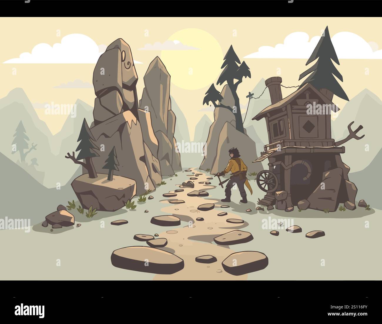 Elements of adventure in graphics style Stock Vector Image & Art - Alamy