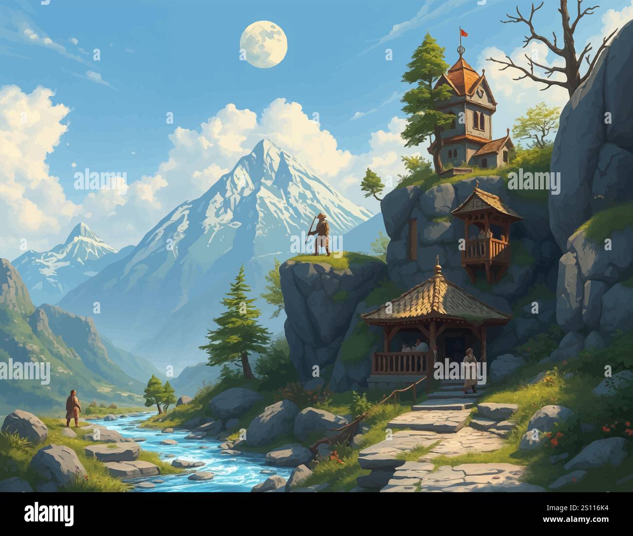 Elements of adventure in graphics style Stock Vector Image & Art - Alamy