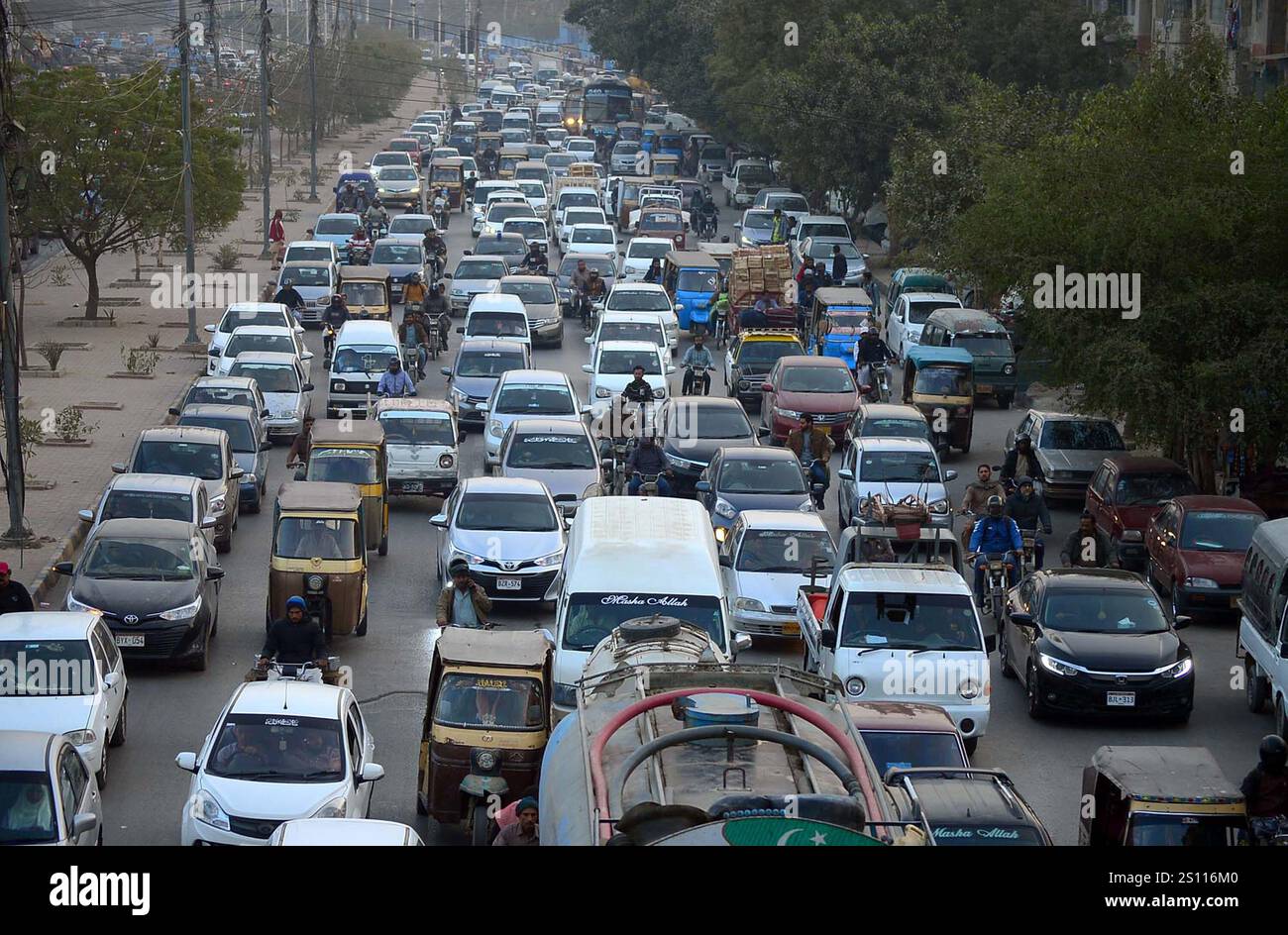 Commuters seen worried and facing problems due to traffic jam and ...