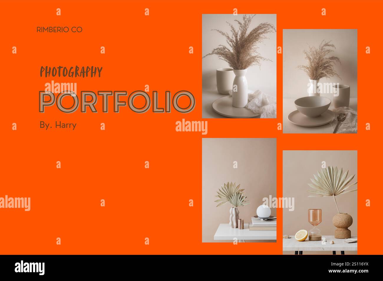 Flat design colored portfolio template Stock Vector Image & Art - Alamy