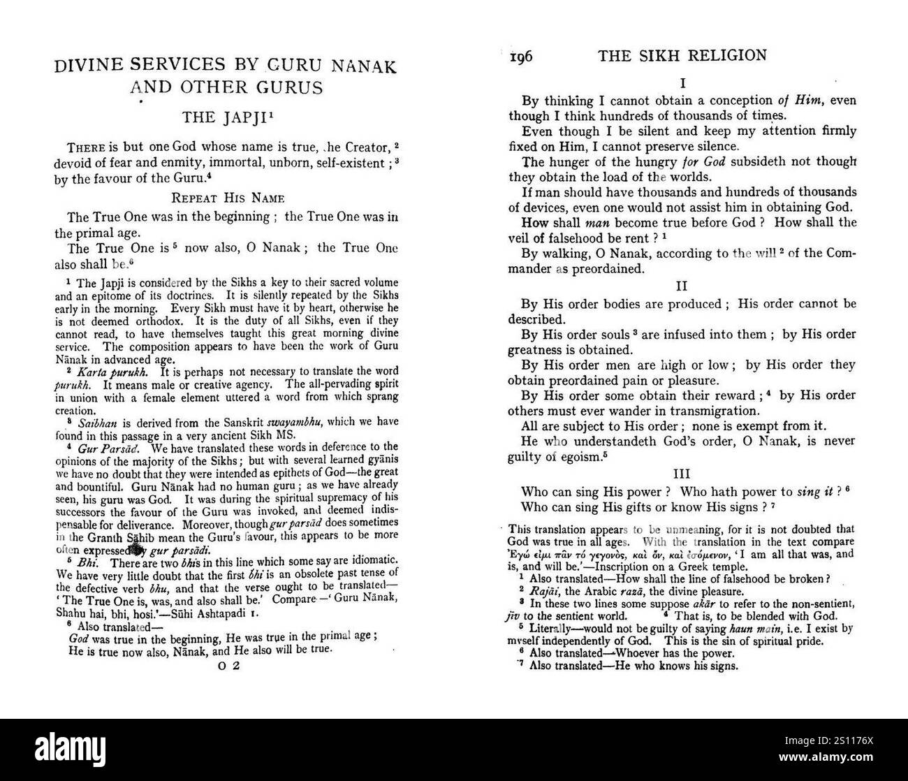 English translation of the opening lines of Guru Nanak's Japji Sahib ...