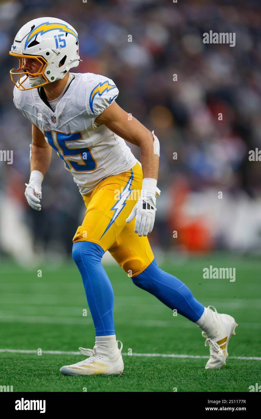 Los Angeles Chargers wide receiver Ladd McConkey (15) runs a route ...
