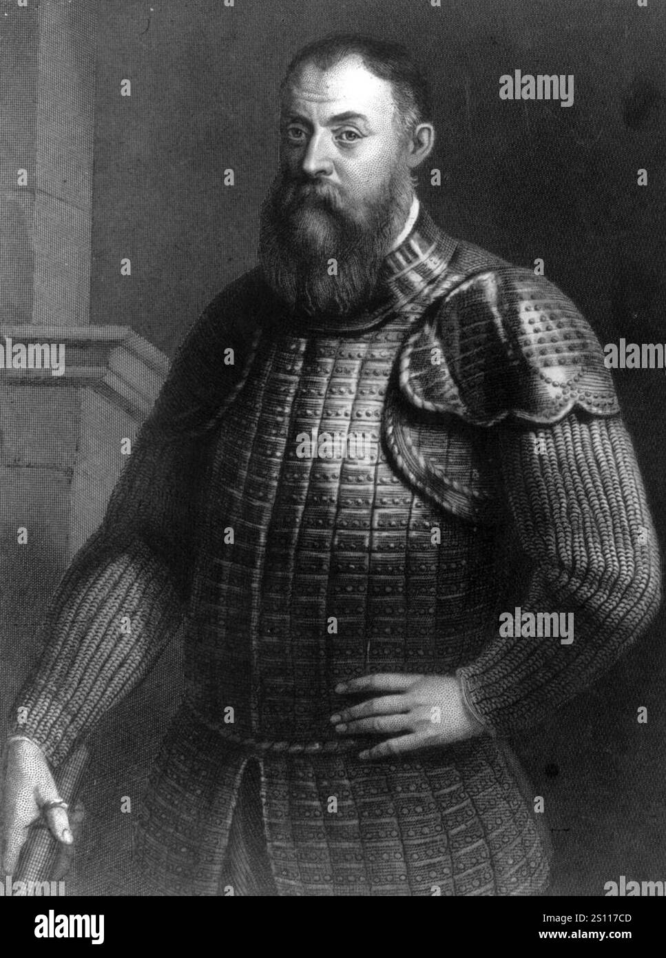 Engraving of Hugh O'Neill by William Holl Stock Photo - Alamy