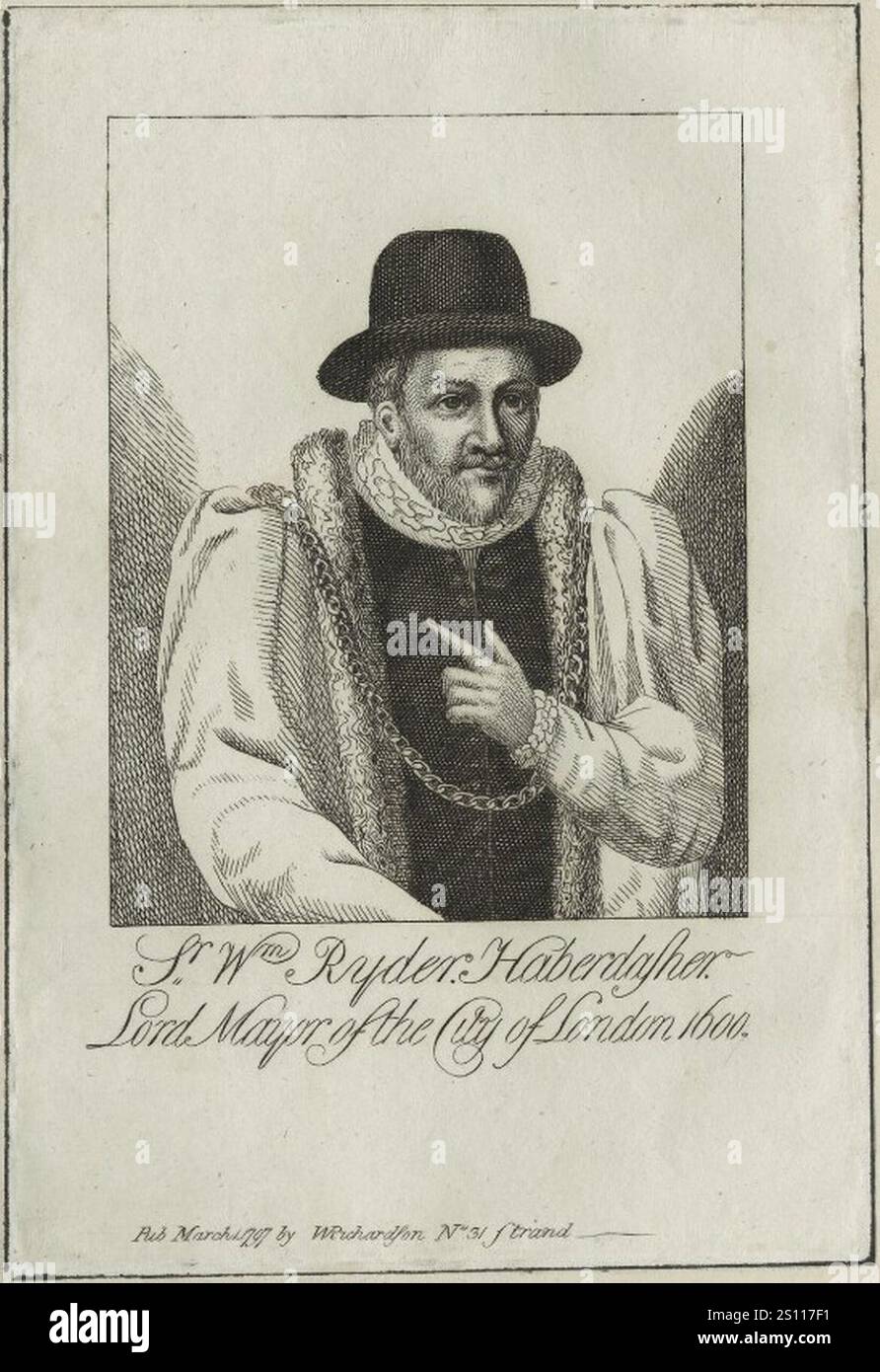 Engraving of William Ryder Stock Photo - Alamy