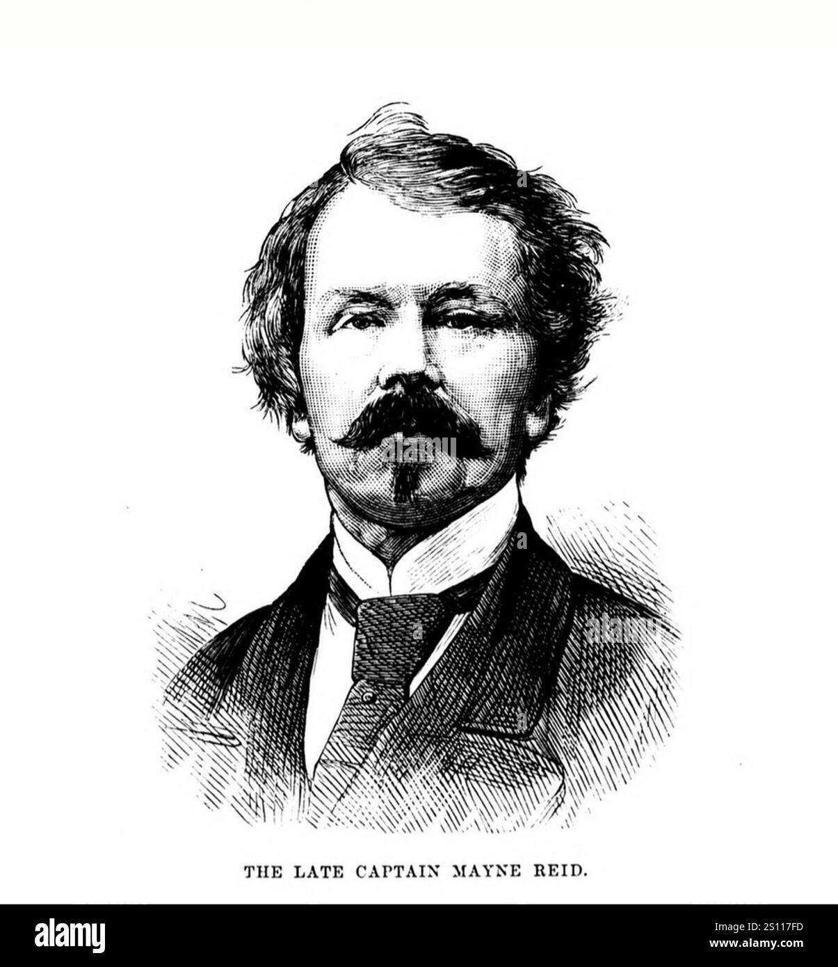 Engraving of Thomas Mayne Reid Stock Photo - Alamy