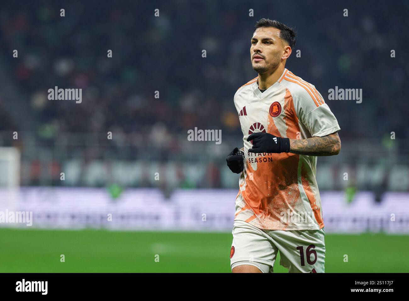 Milan, Italien. 29th Dec, 2024. Leandro Paredes of AS Roma seen in ...