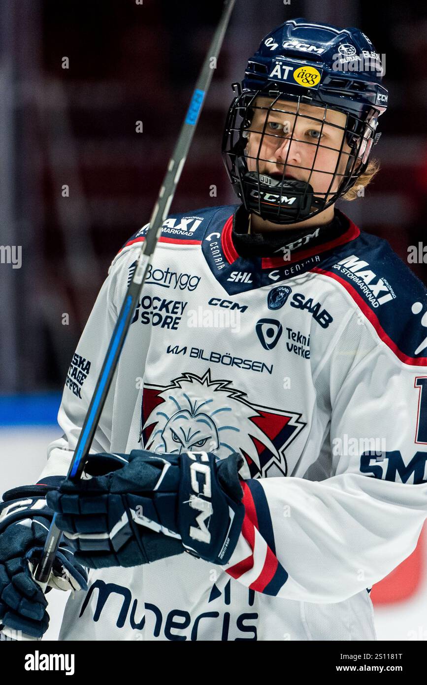 241230 Linköpings Eddie Genborg inför ishockeymatchen i SHL mellan ...