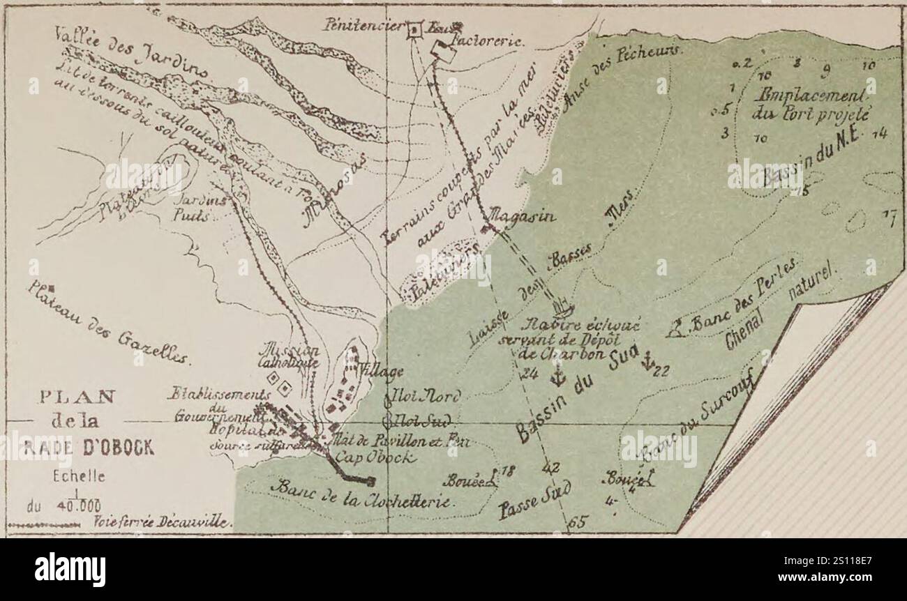 Ensemble de la Colonie d'Obock d'après les Cartes de la Marine. la ...