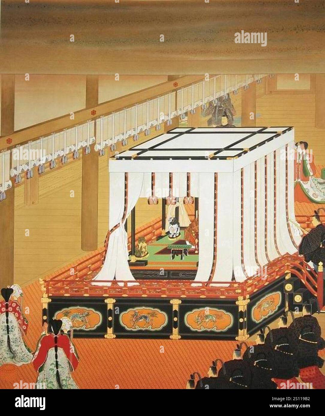 Enthronement of the Emperor by Igai Shokoku Stock Photo - Alamy