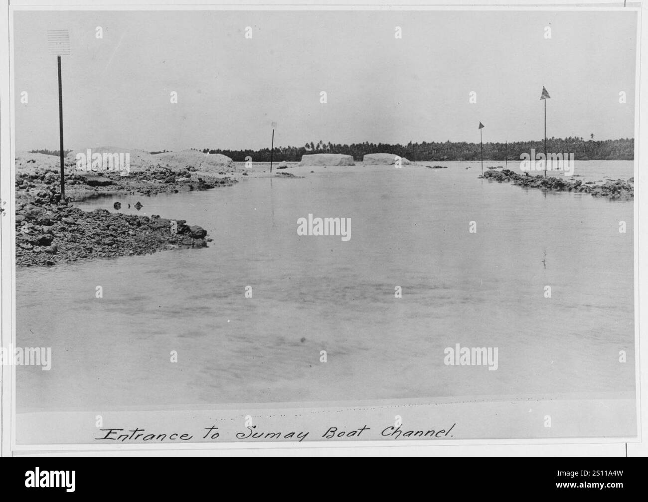 Entrance to Sumay Boat Channel, Guam (circa 1906 Stock Photo - Alamy
