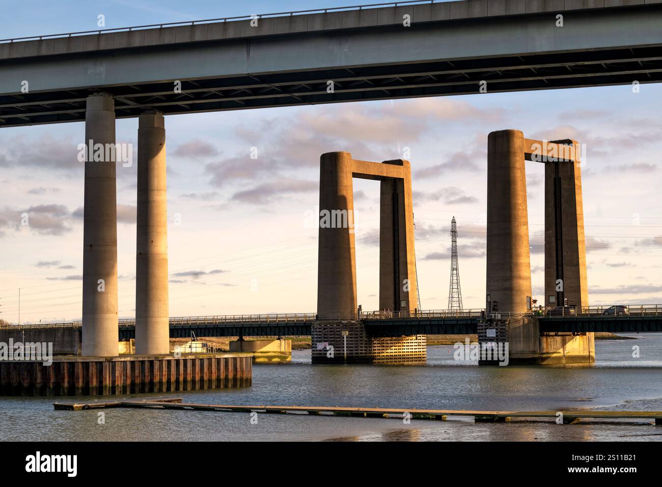 Kingsferry Bridge, Isle of Sheppey, KENT, UK Stock Photo - Alamy