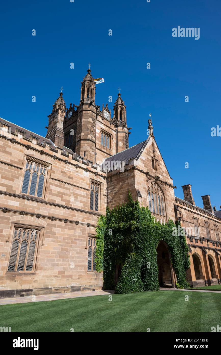 The University of Sydney Main Quadrangle, it was built between 1854 and ...