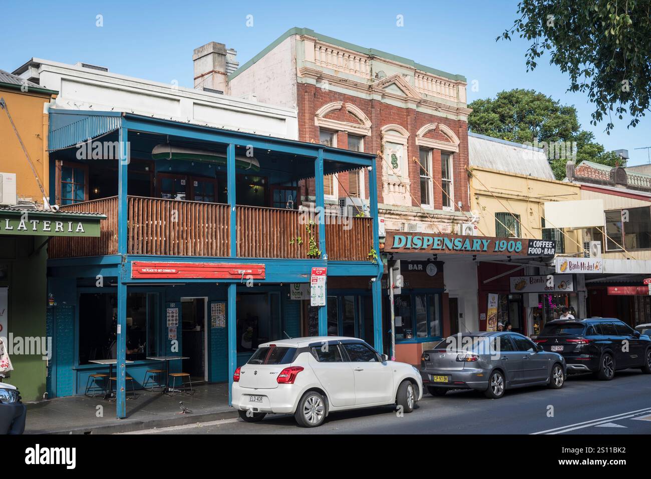 Heritage buildings on Glebe Point Road in Glebe, a laidback inner ...