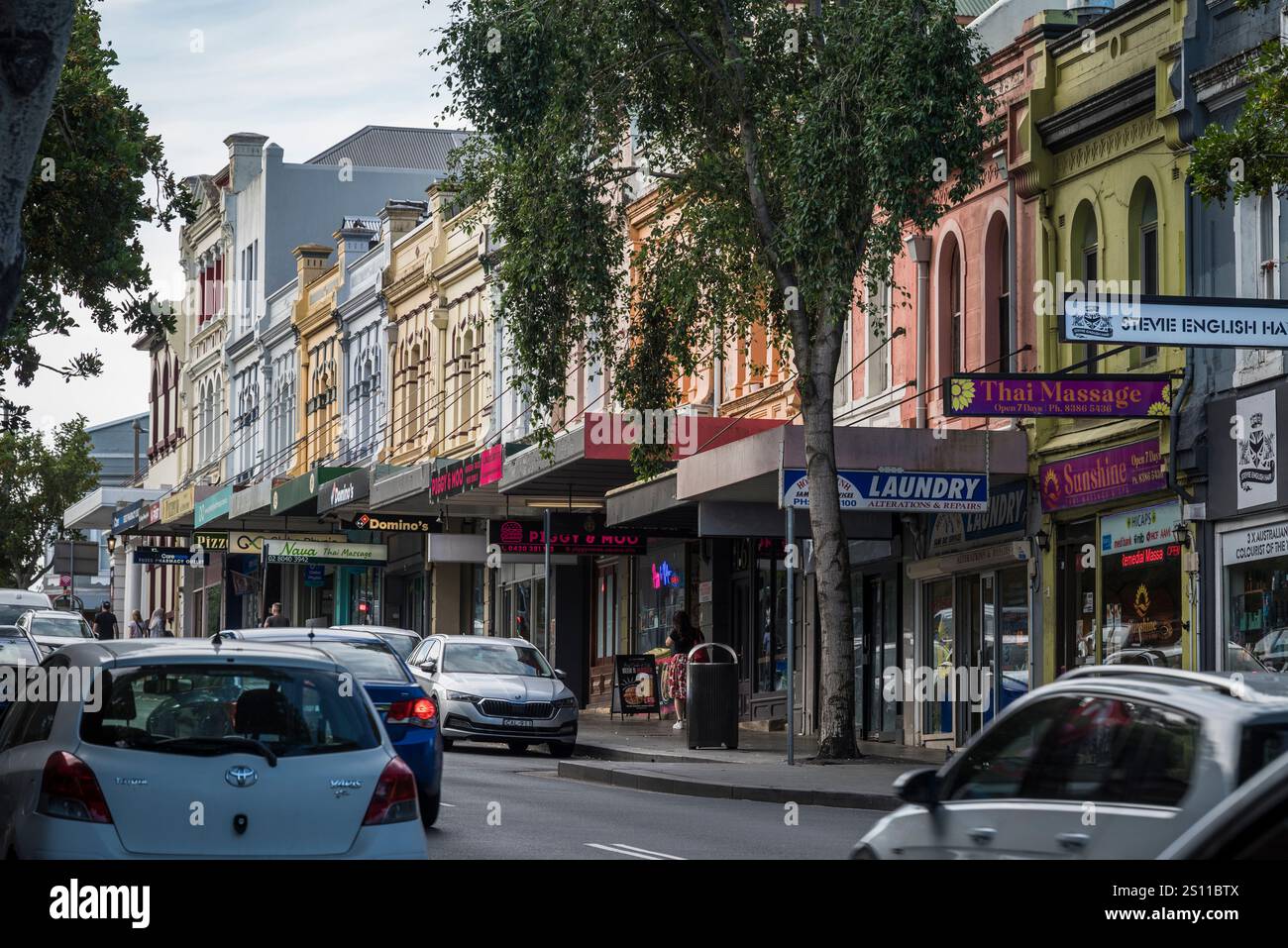 Heritage buildings on Glebe Point Road in Glebe, a laidback inner ...