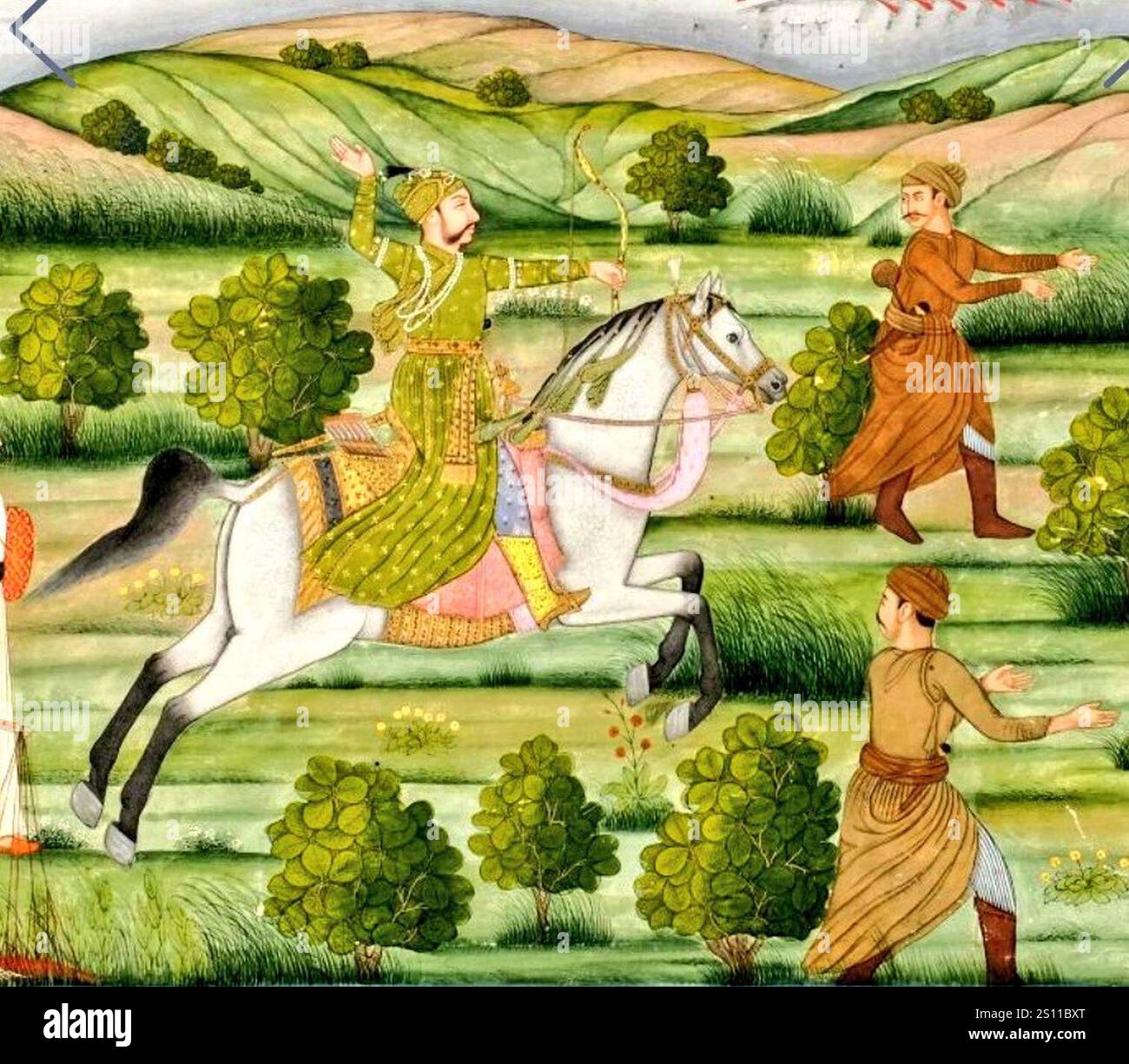 Equestrian painting of Nawab Shuja-ud-Daulah, ca.1760 Stock Photo - Alamy