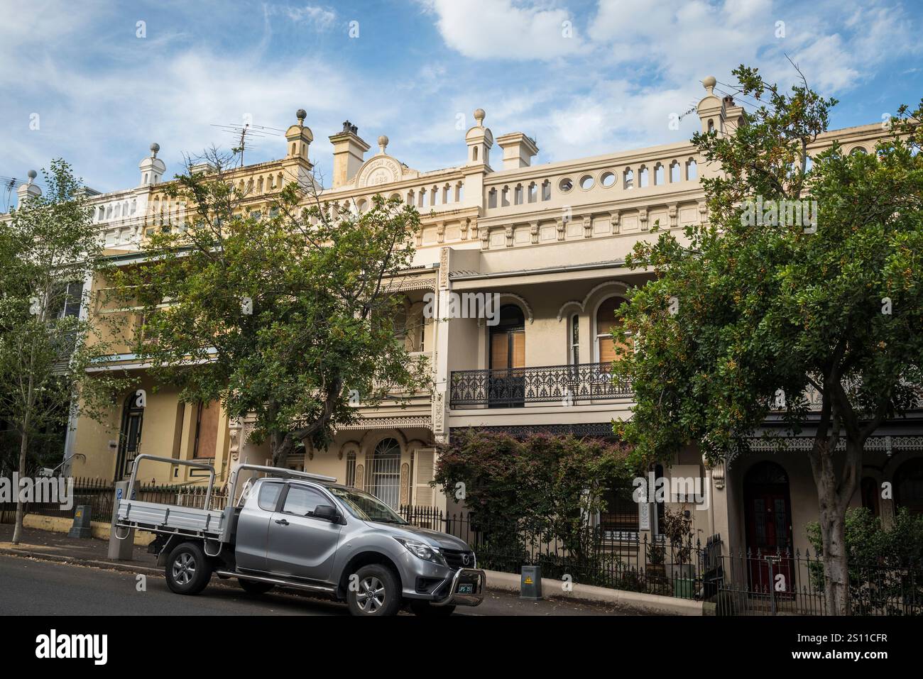 Heritage buildings on Glebe Point Road in Glebe, a laidback inner ...