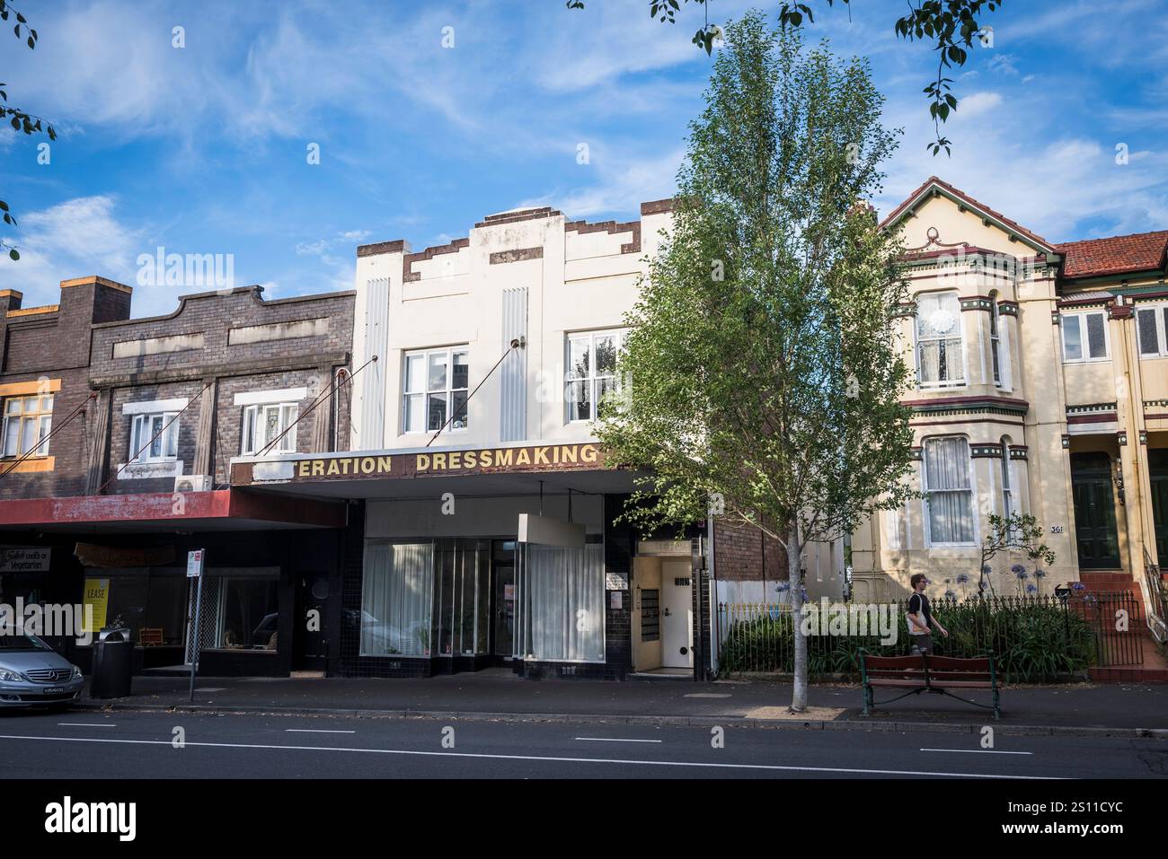Heritage buildings on Glebe Point Road in Glebe, a laidback inner ...