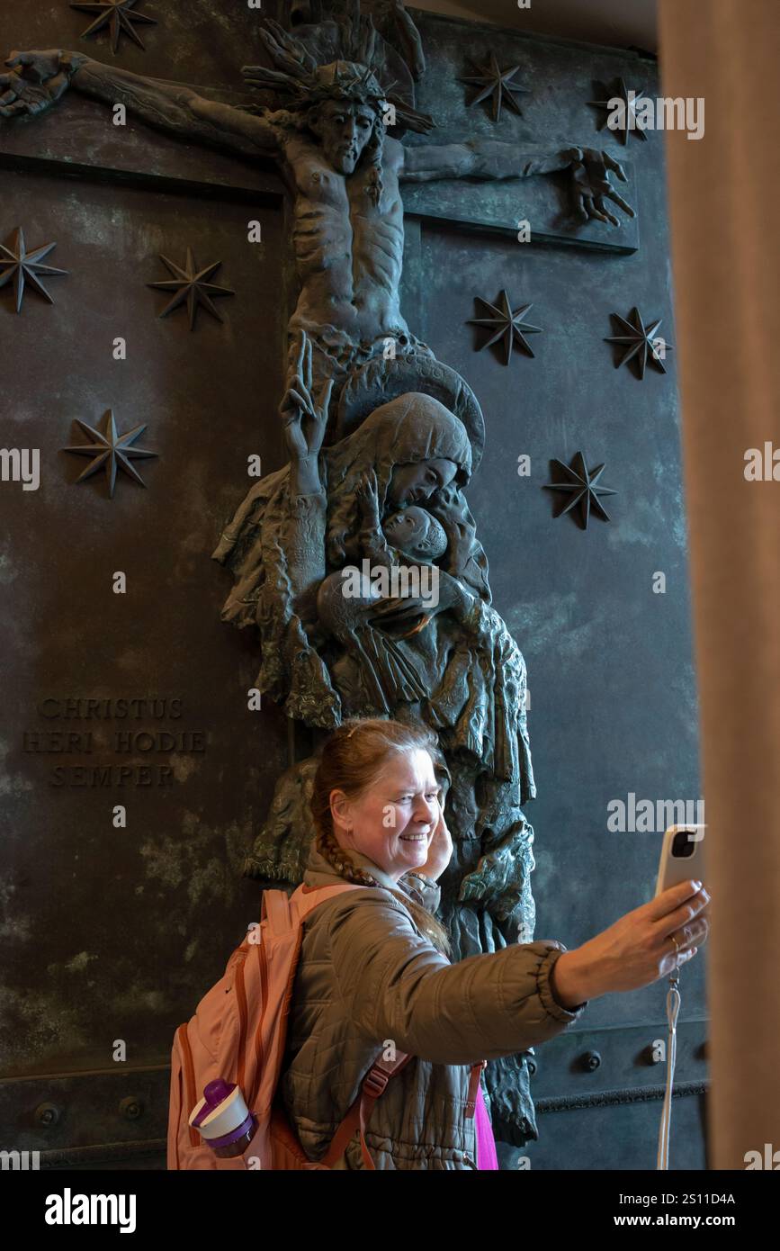 December 30, 2024 - Rome, Italy: Pilgrims pass through the Holy Door of ...
