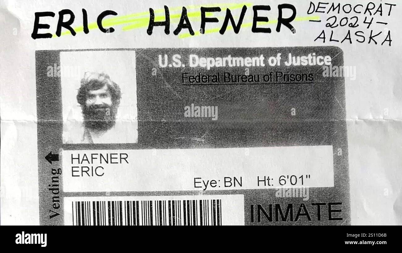 Eric Hafner's 2024 Alaska campaign announcement Stock Photo - Alamy