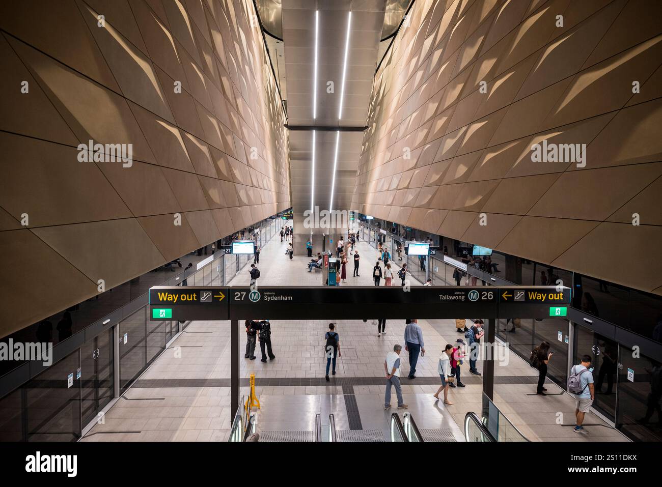 Sydney Metro City Line at the Central Station, Sydney, NSW, Australia ...