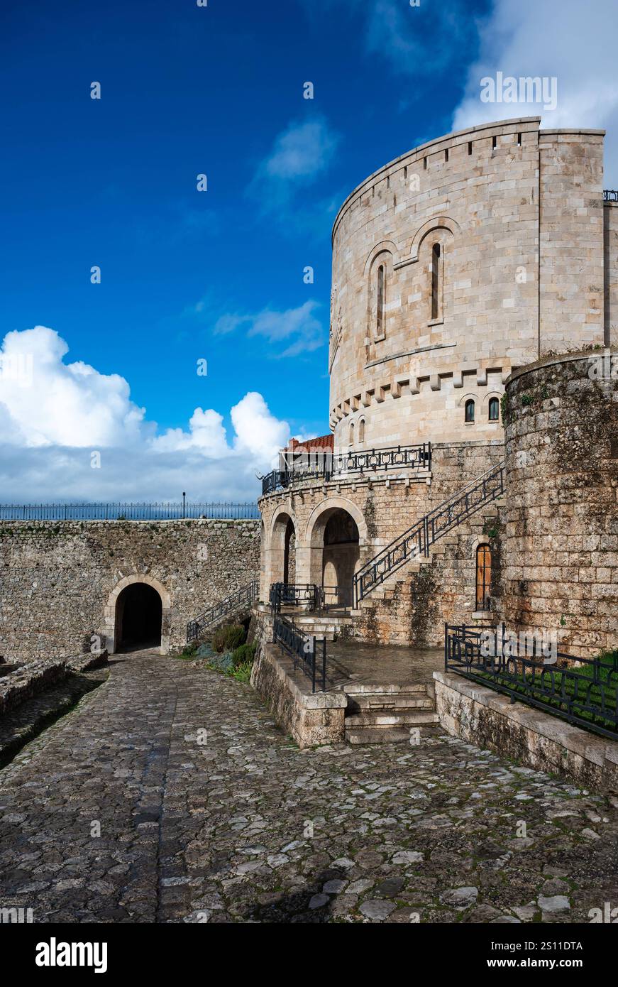 The historical castle of Kruja, Durres county, Albania, DEC 9, 2024 ...