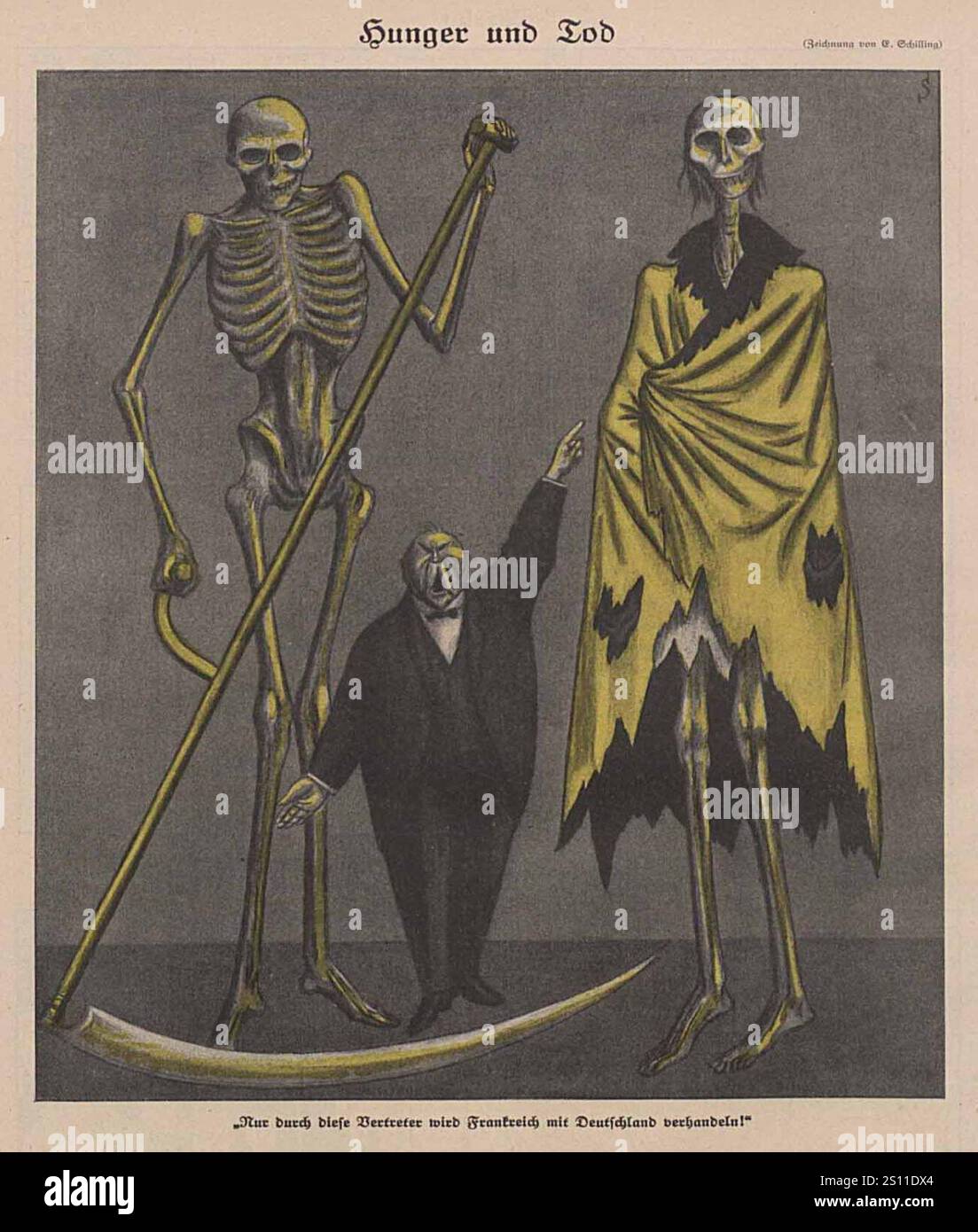 Erich Schilling – Hunger und Tod (Hunger and Death) Simplicissimus No ...