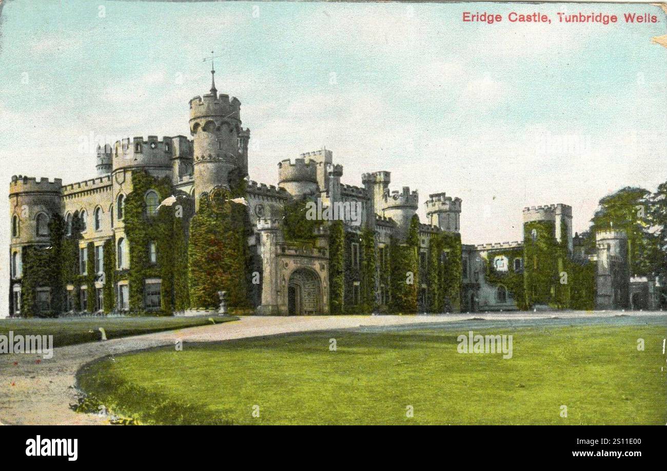 Eridge Castle - postcard (3a Stock Photo - Alamy