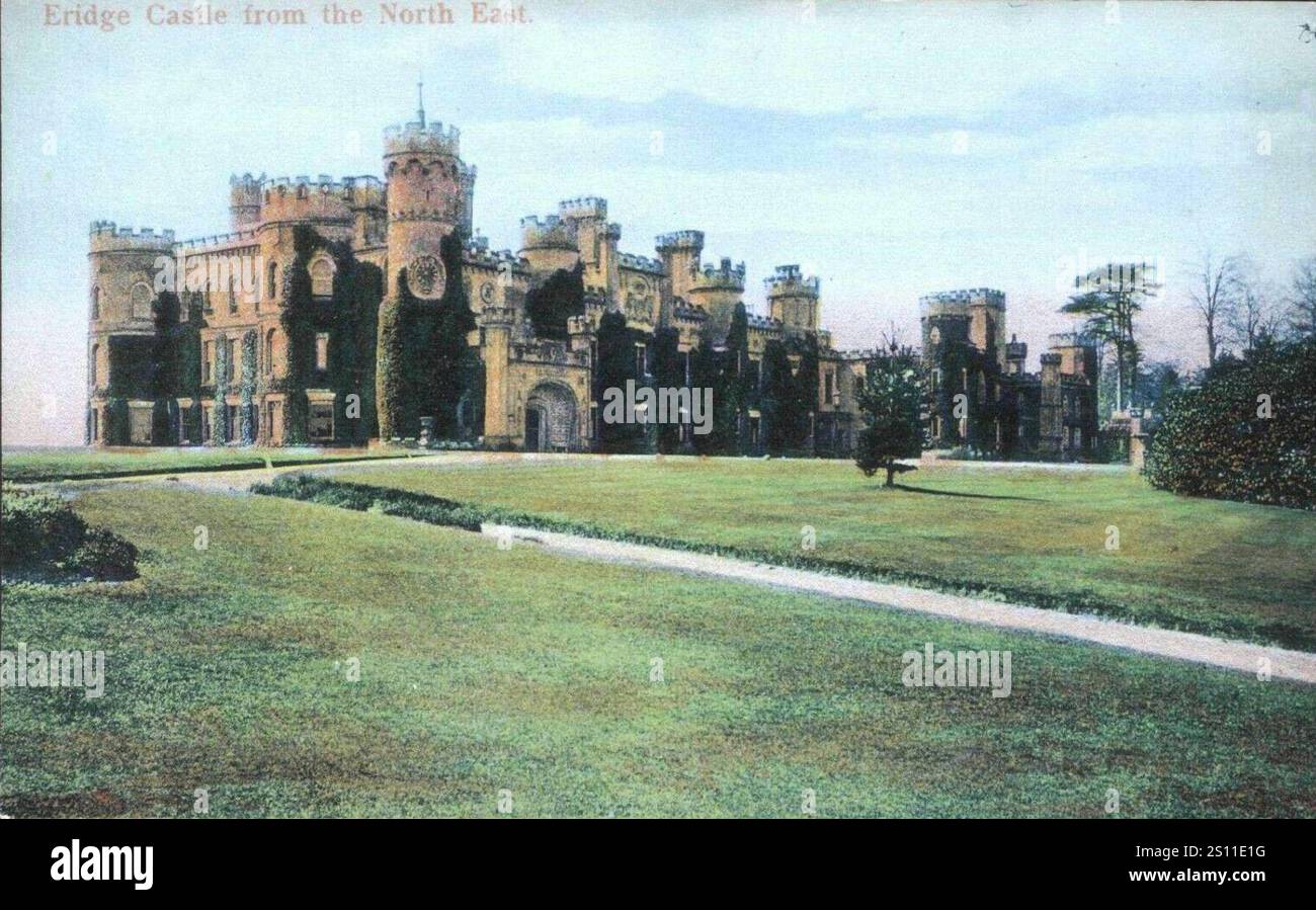 Eridge Castle - postcard (4 Stock Photo - Alamy