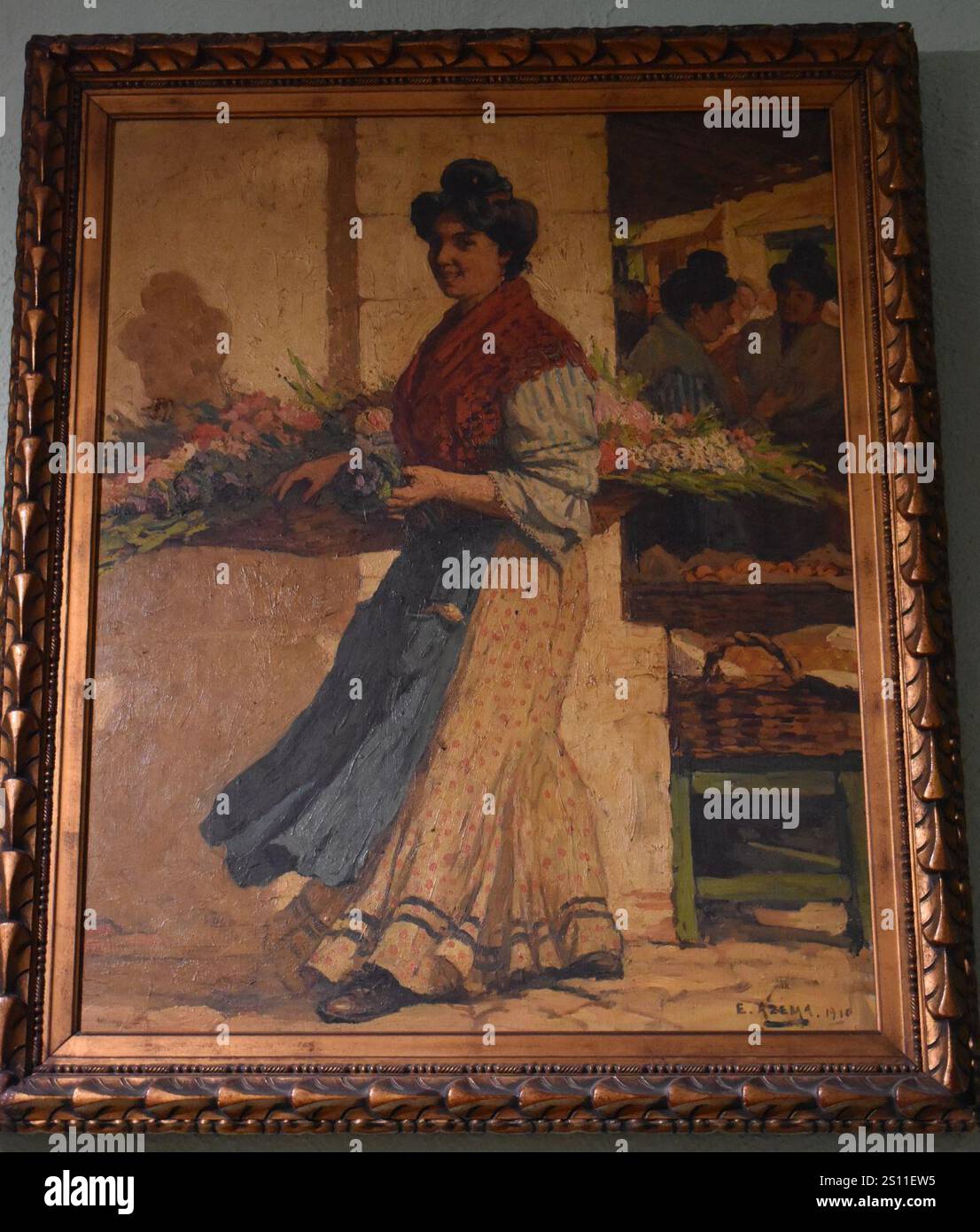 Ernest Azéma - La Fleuriste Stock Photo - Alamy